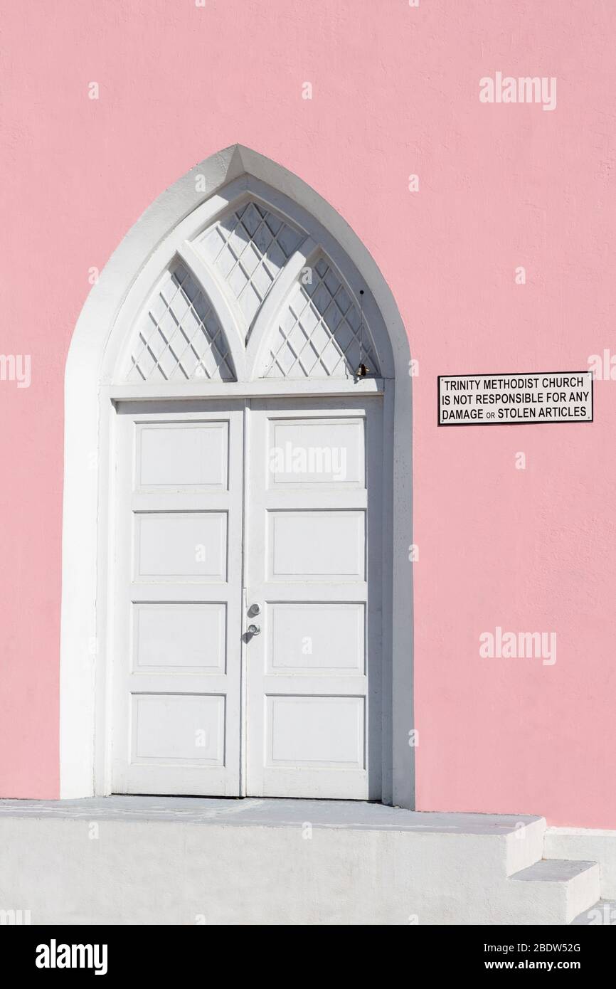 Trinity Methodist Church, Nassau, New Providence Island, Bahamas Stock ...