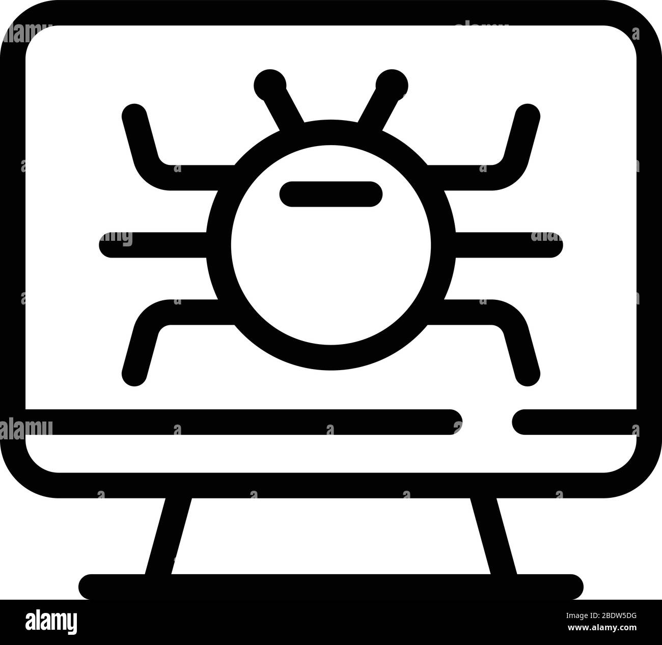 Computer fraud bug icon, outline style Stock Vector Image & Art - Alamy
