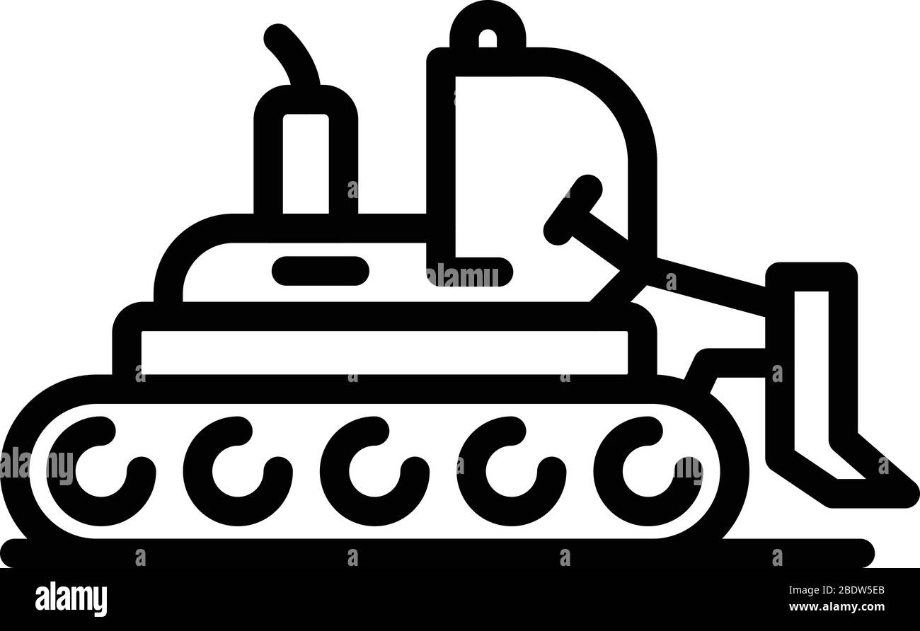 Caterpillar tractor digger Stock Vector Images - Alamy