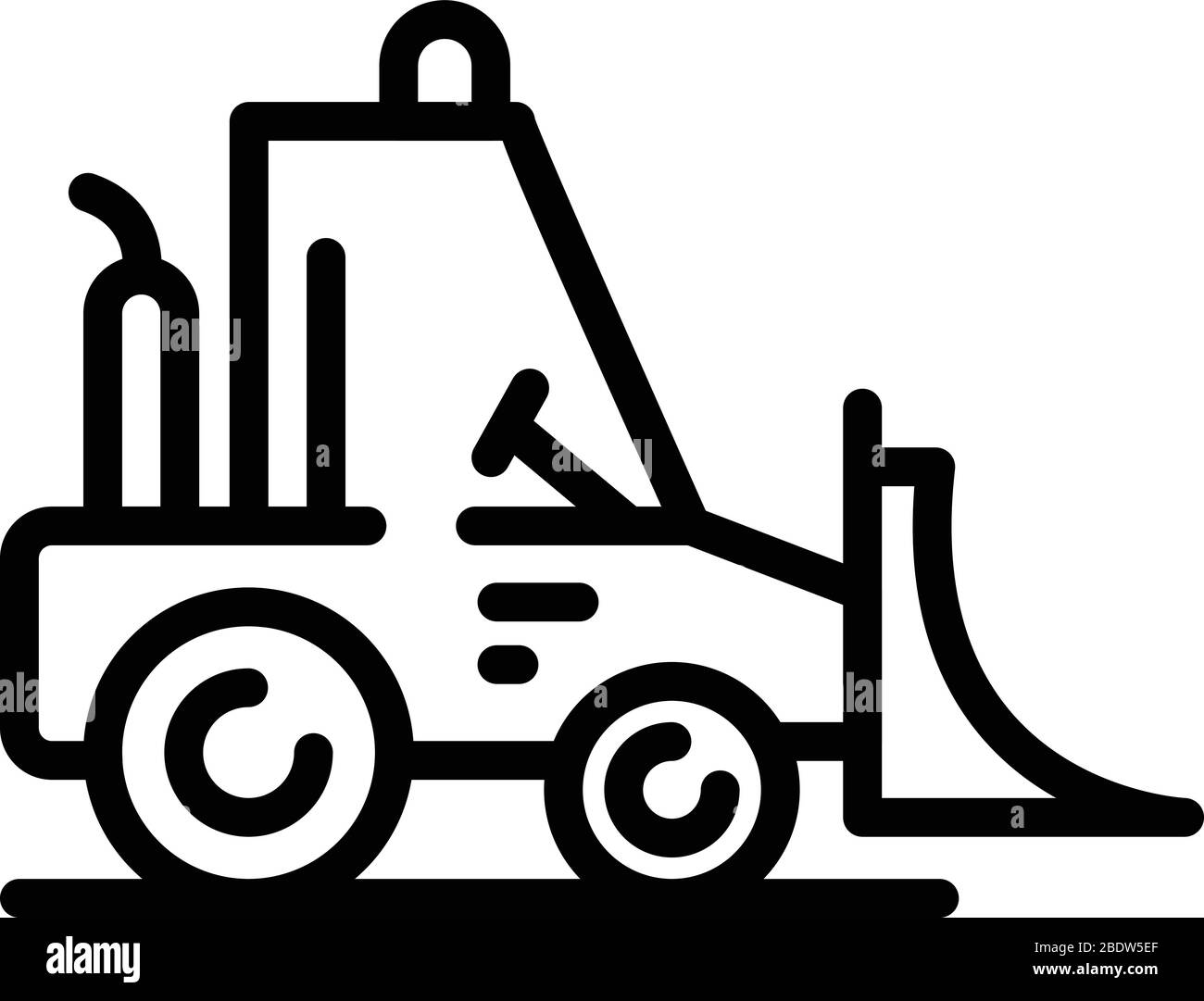 Industry bulldozer icon, outline style Stock Vector Image & Art - Alamy
