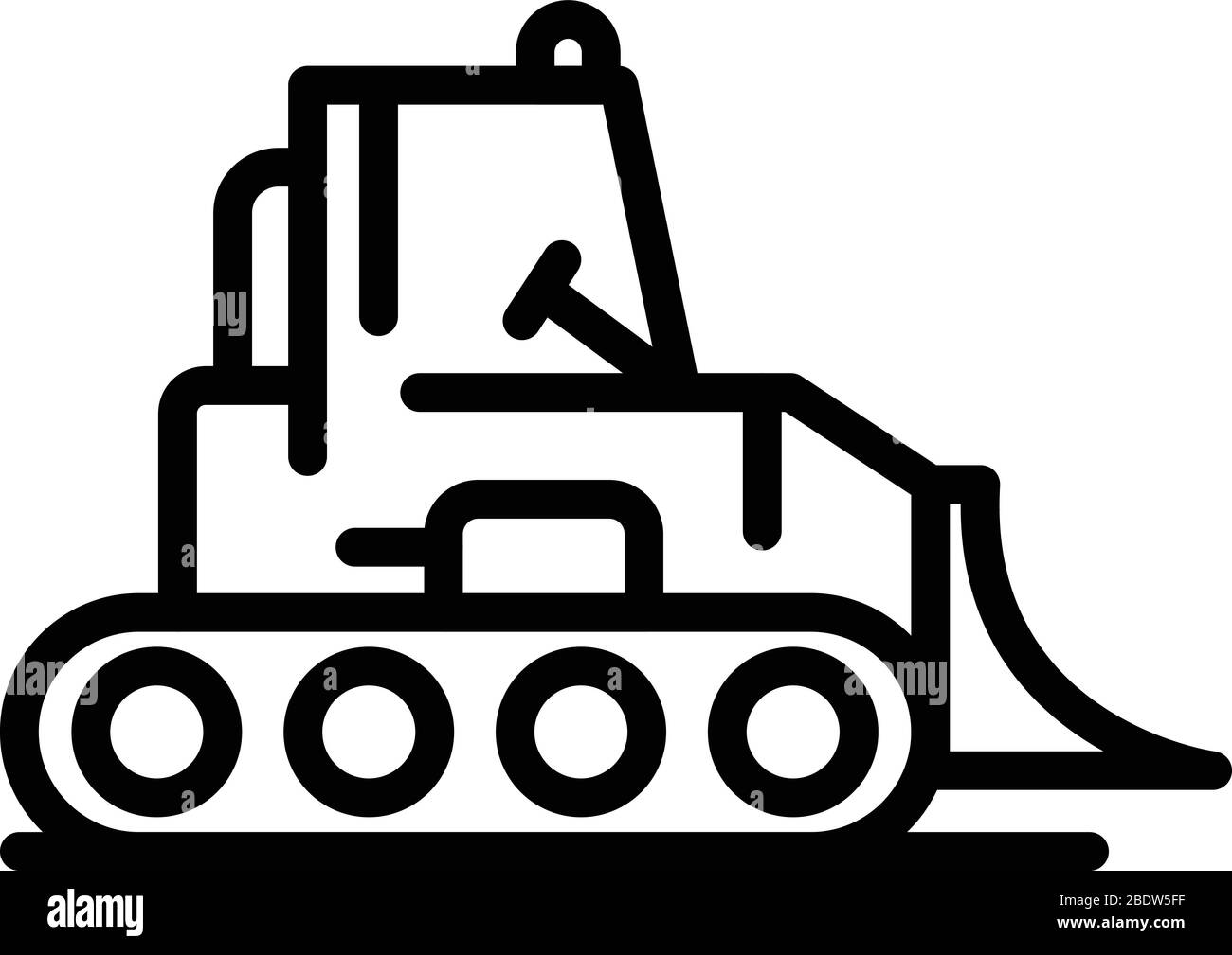 Vintage bulldozer Cut Out Stock Images & Pictures - Alamy