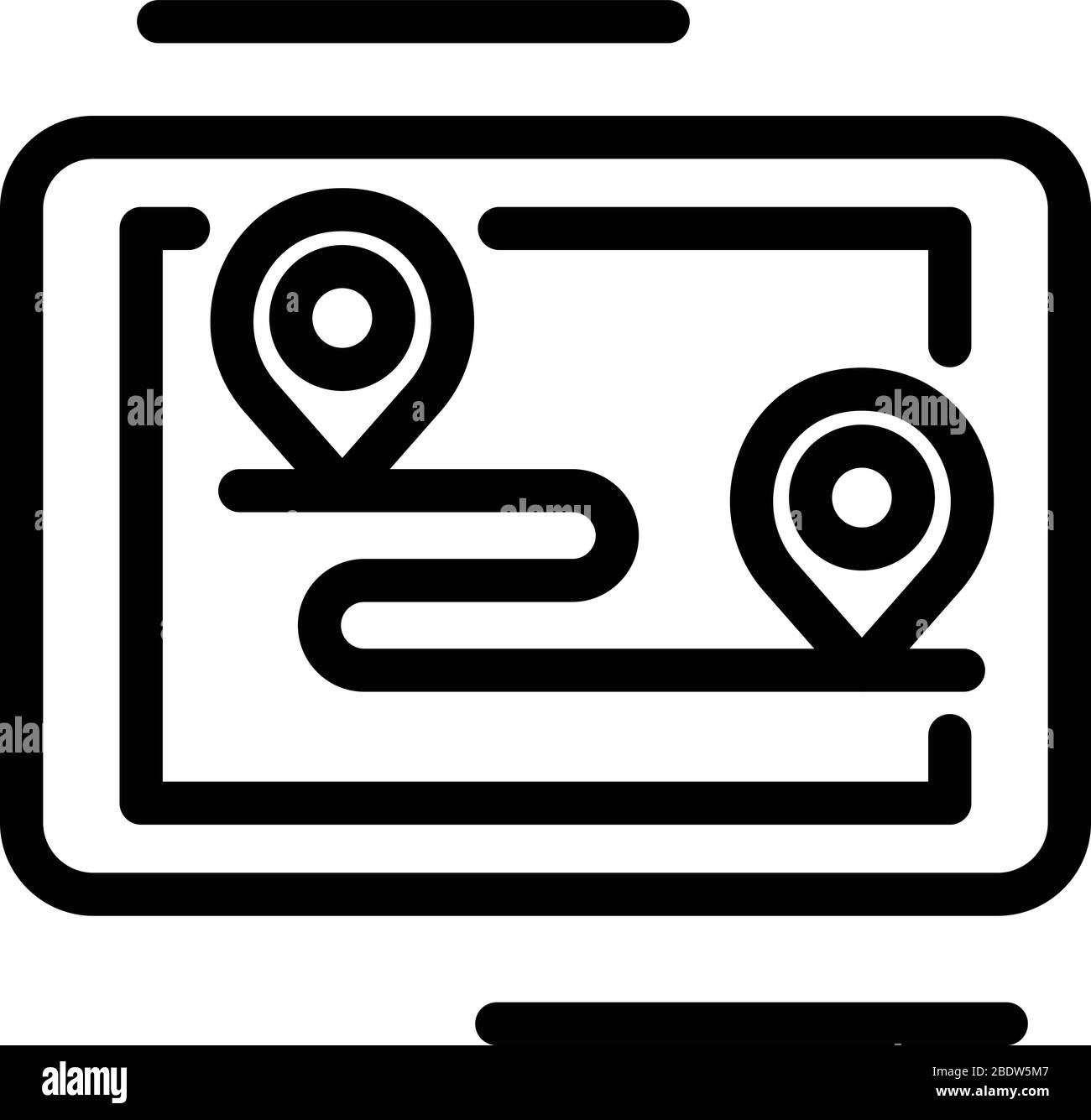 Map on tablet Black and White Stock Photos & Images - Alamy