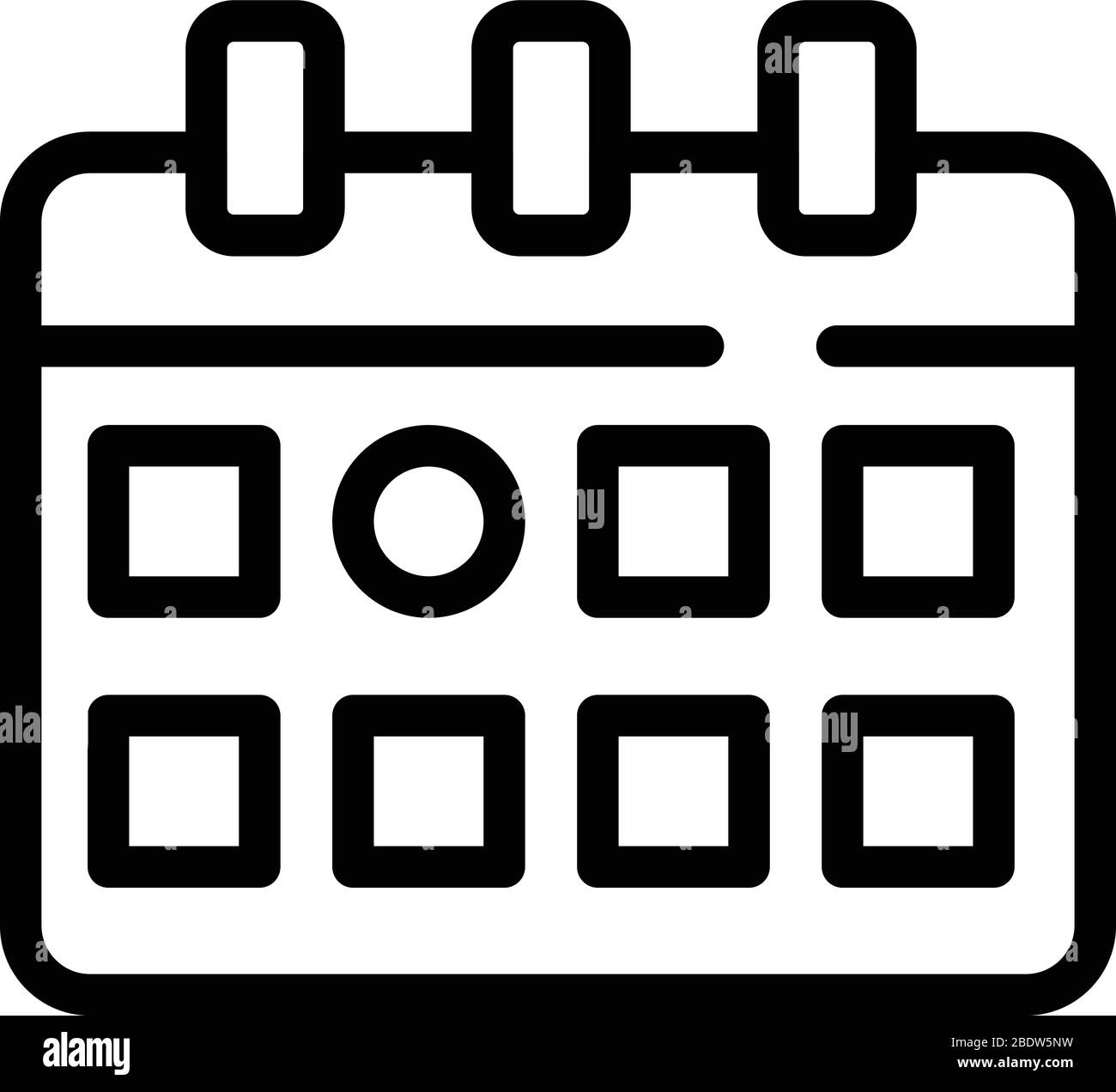 Wall calendar icon, outline style Stock Vector Image & Art - Alamy