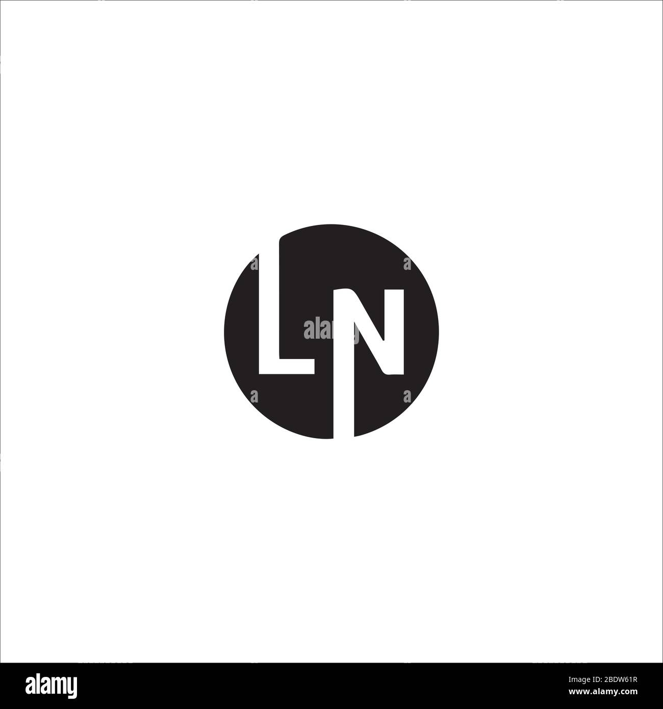 Letter ln vector vectors Black and White Stock Photos & Images - Alamy