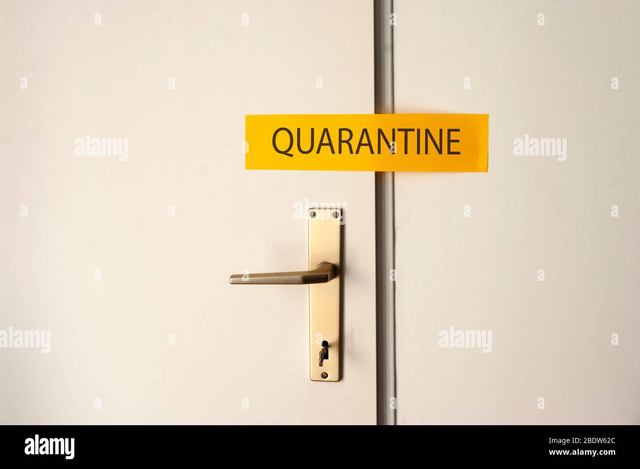 Locked door, quarantine against coronavirus. world wide Pandemic Stock ...