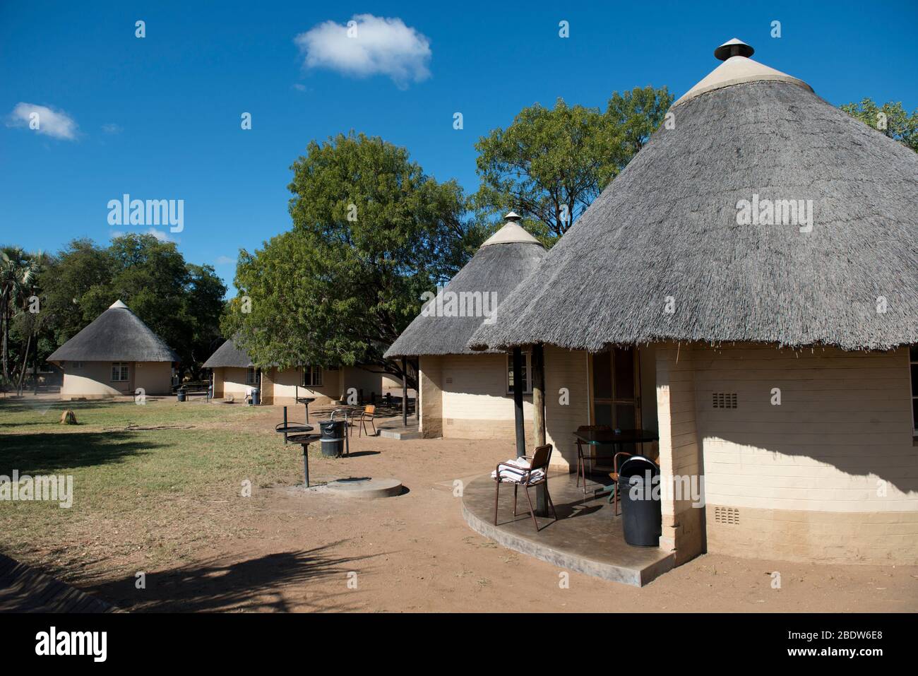 Bungalows, Letaba Camp, Kruger National Park, Mpumalanga province ...