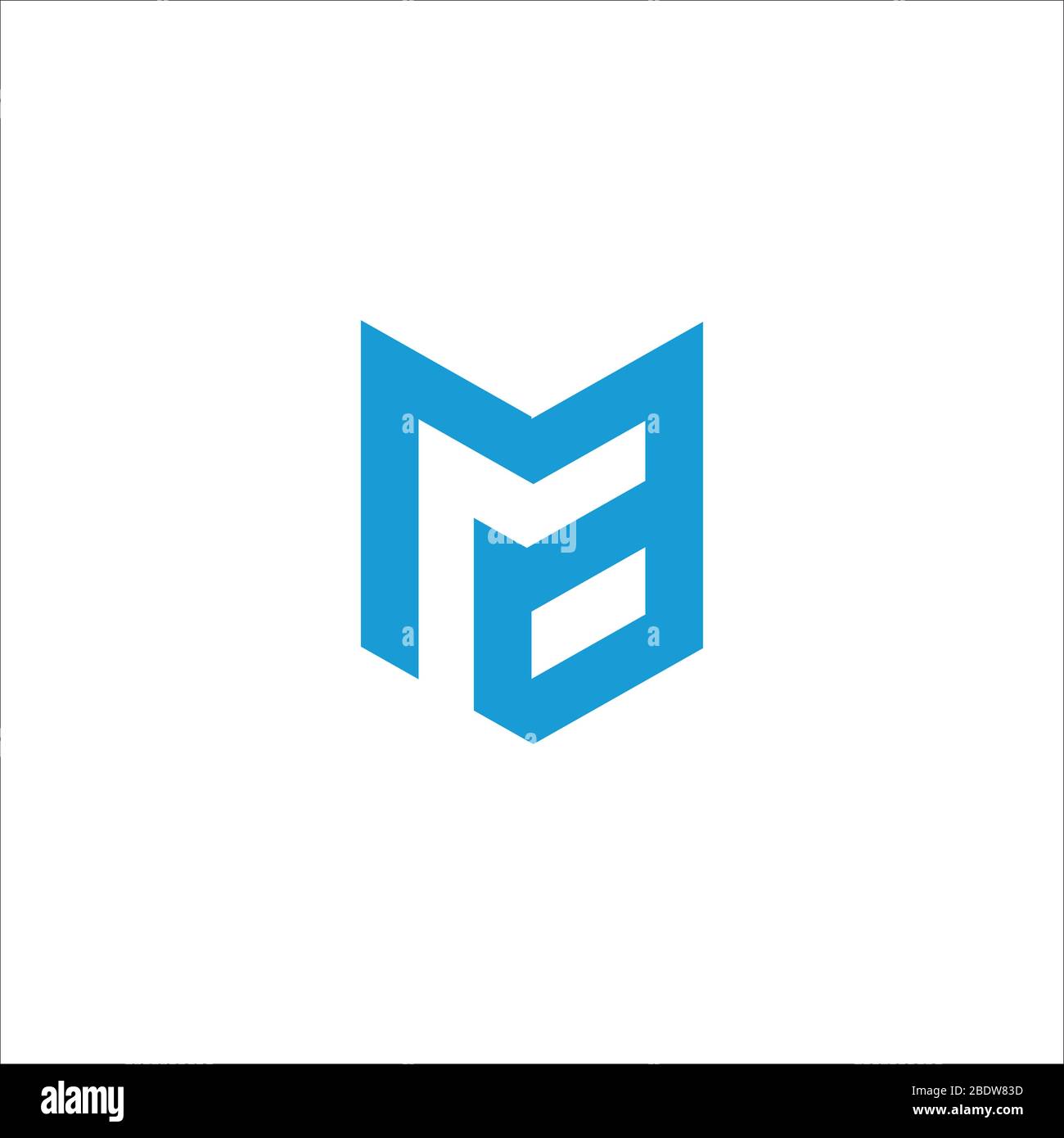 Bm letter logo Stock Vector Images - Alamy