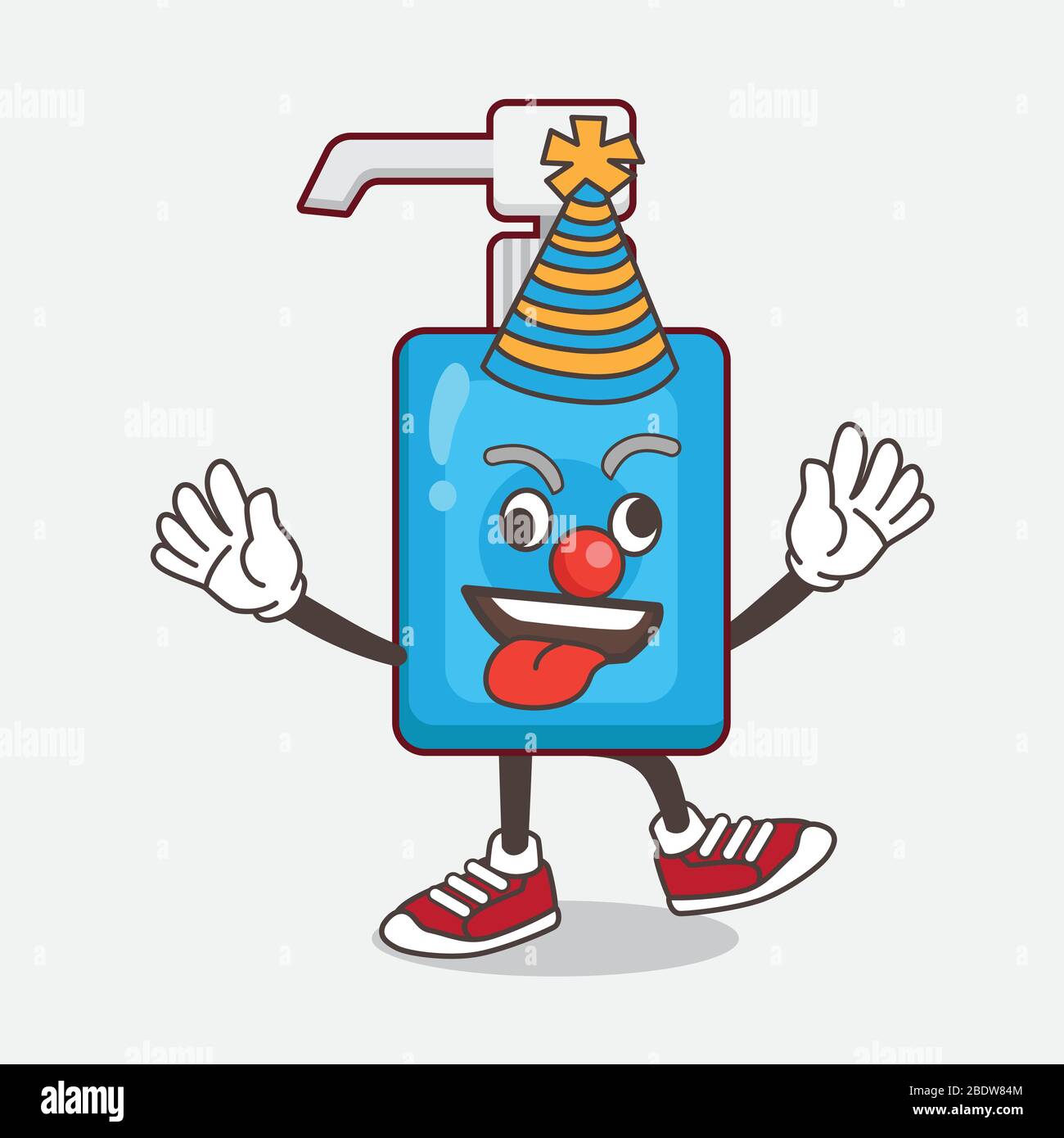 Hand Sanitizer Vector Mascot Illustration Stock Vector Image & Art - Alamy