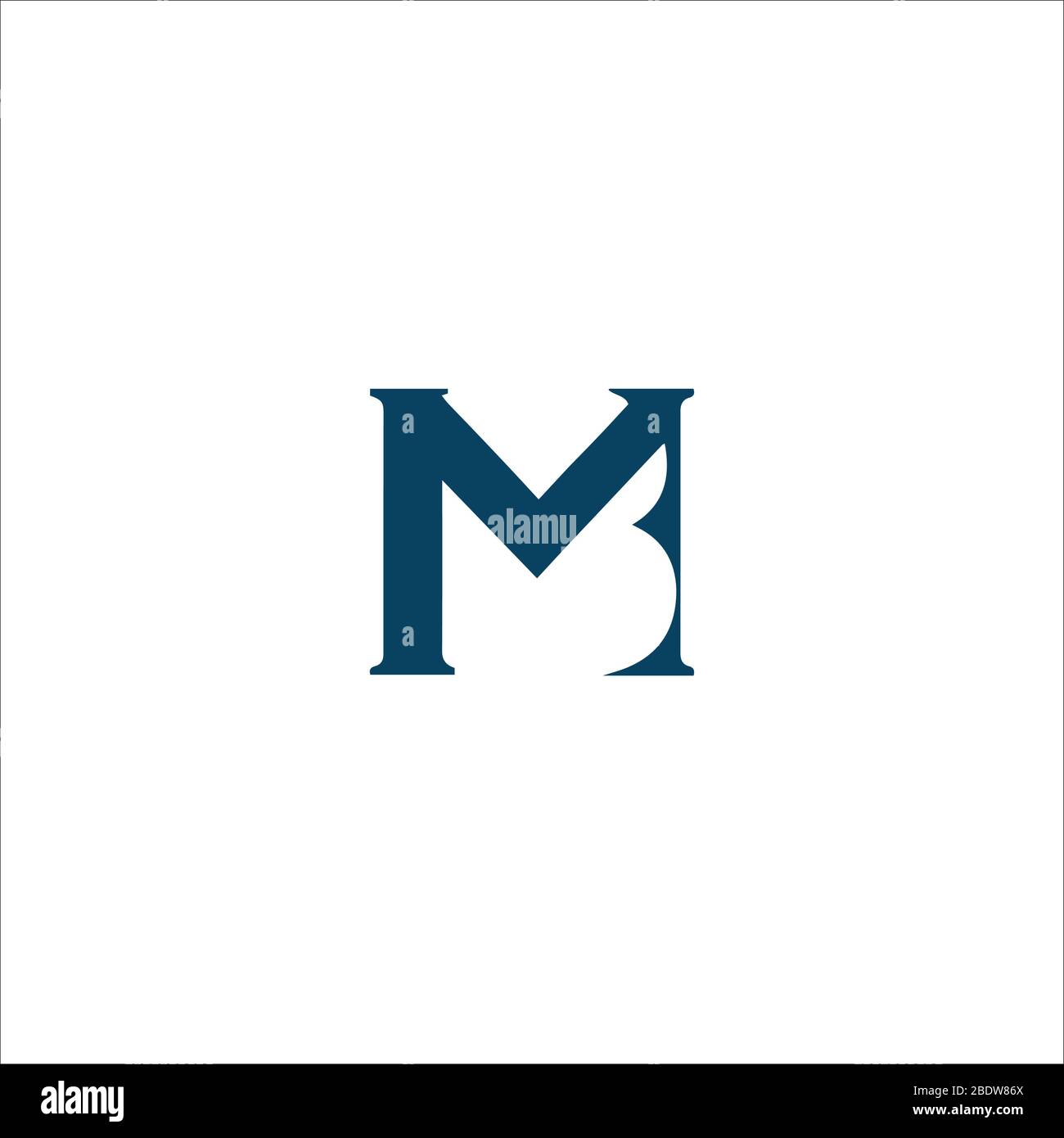 Initial letter mb logo or bm logo vector design template Stock Vector ...