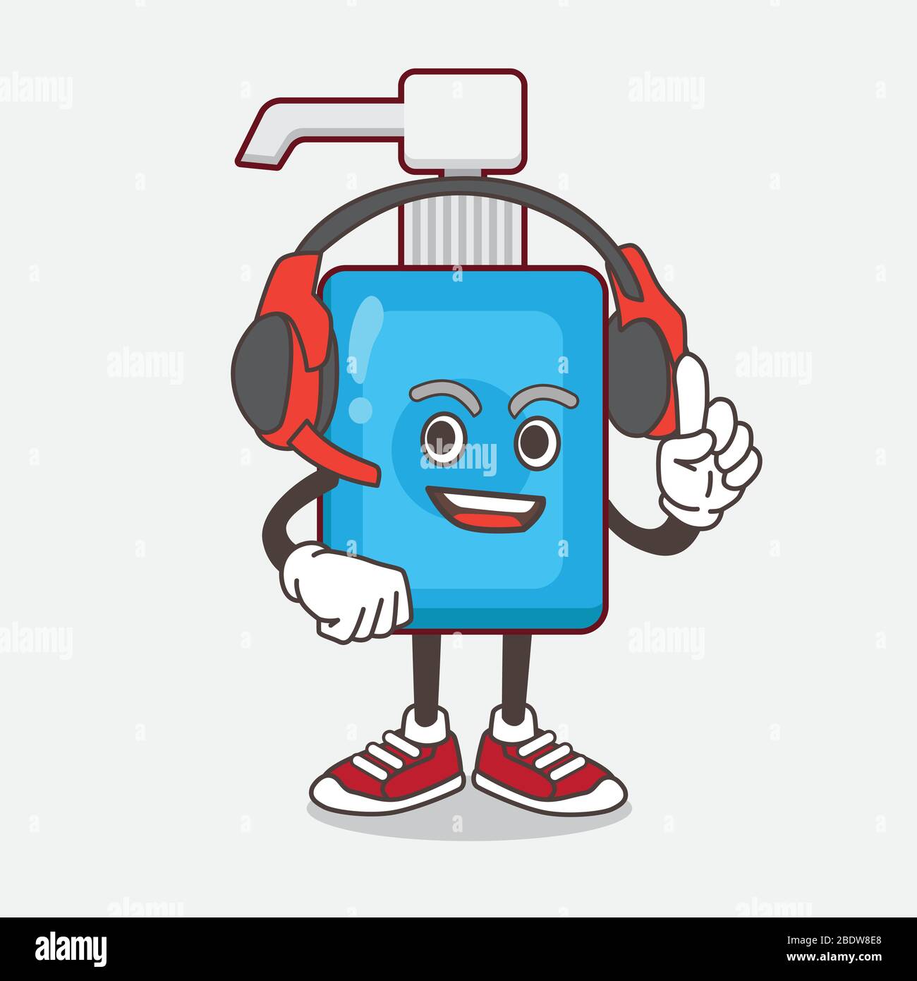 Hand Sanitizer Vector Mascot Illustration Stock Vector Image & Art - Alamy