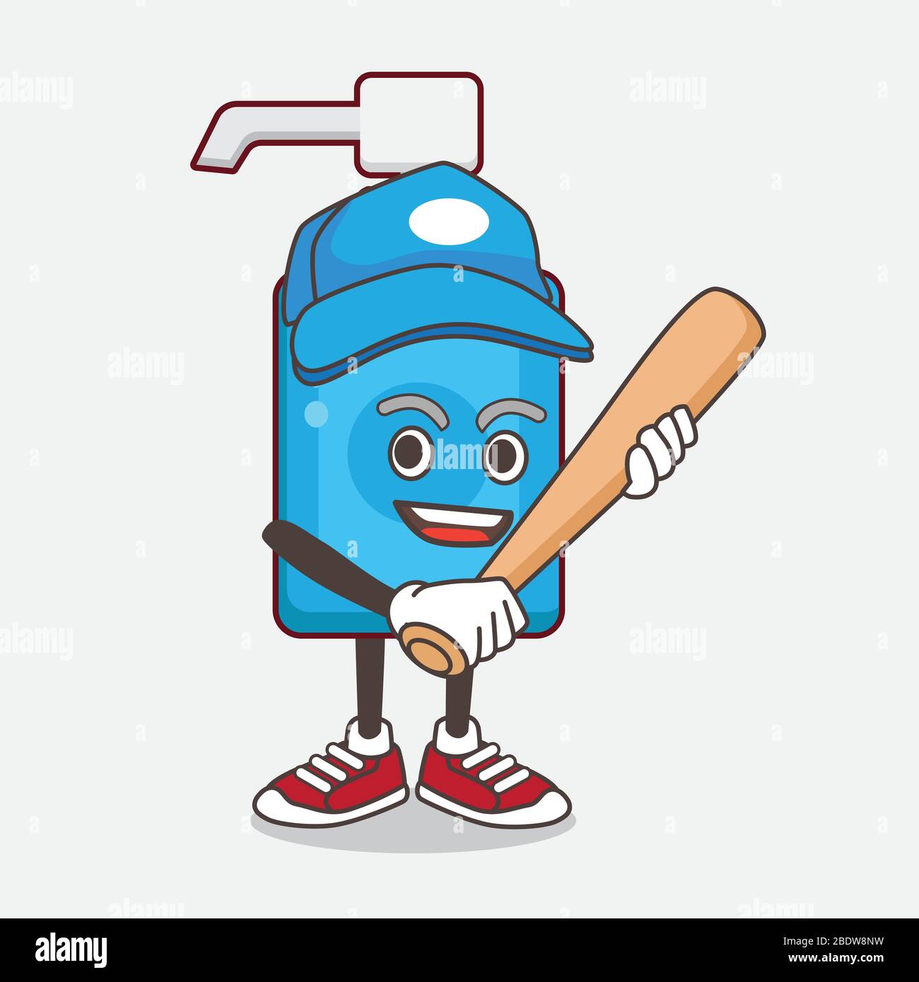 Hand Sanitizer Vector Mascot Illustration Stock Vector Image & Art - Alamy
