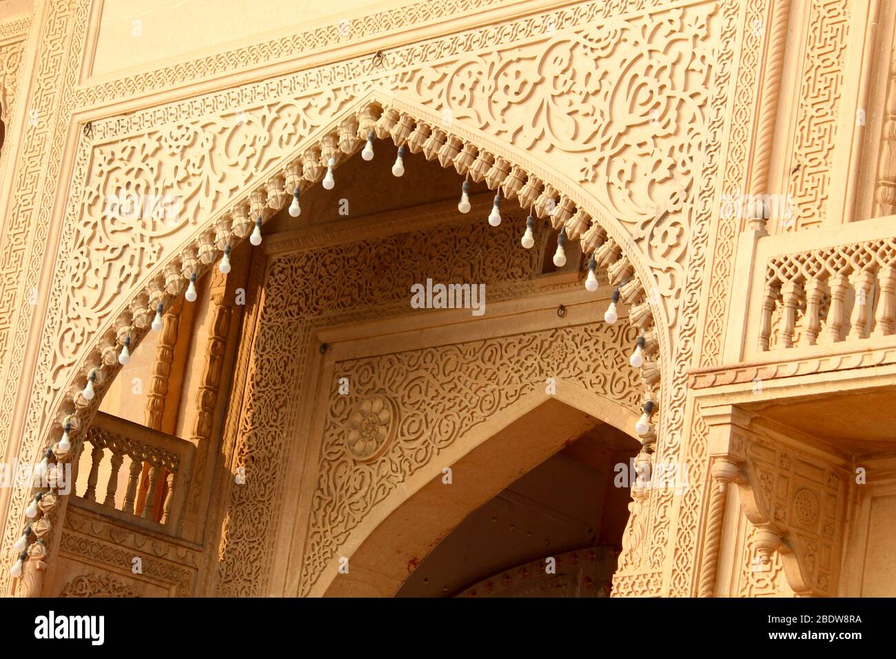 scene for empty tourist place in lock down, The sacred building carved ...