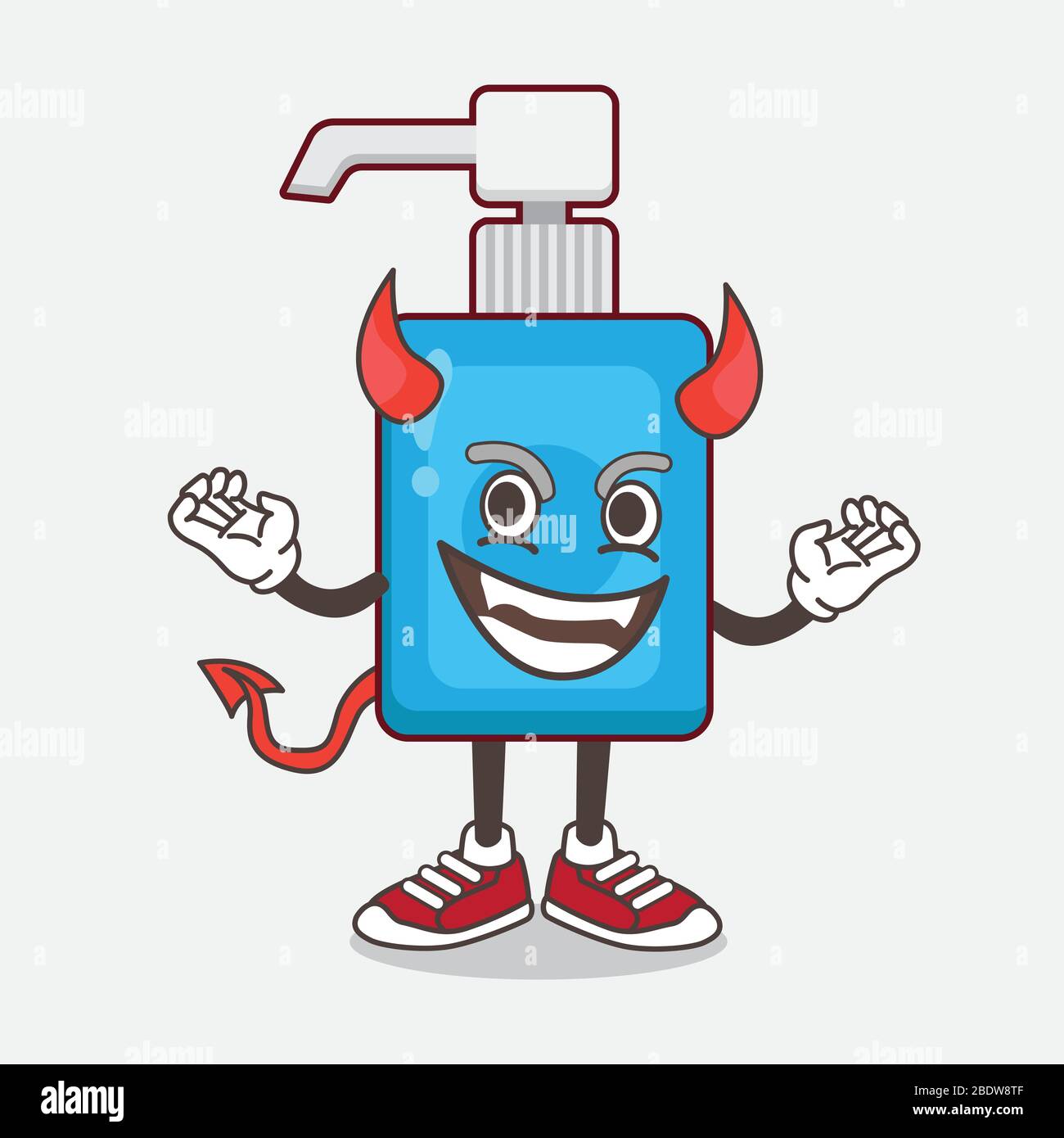 Hand Sanitizer Vector Mascot Illustration Stock Vector Image & Art - Alamy