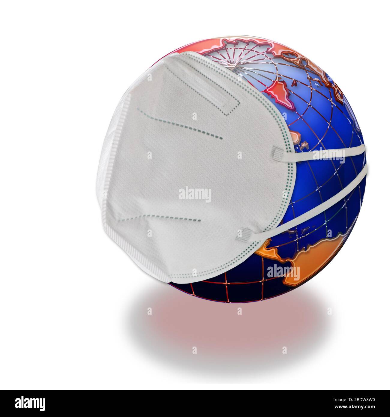 Planet Earth attacked by COVID-19 Virus Stock Photo - Alamy