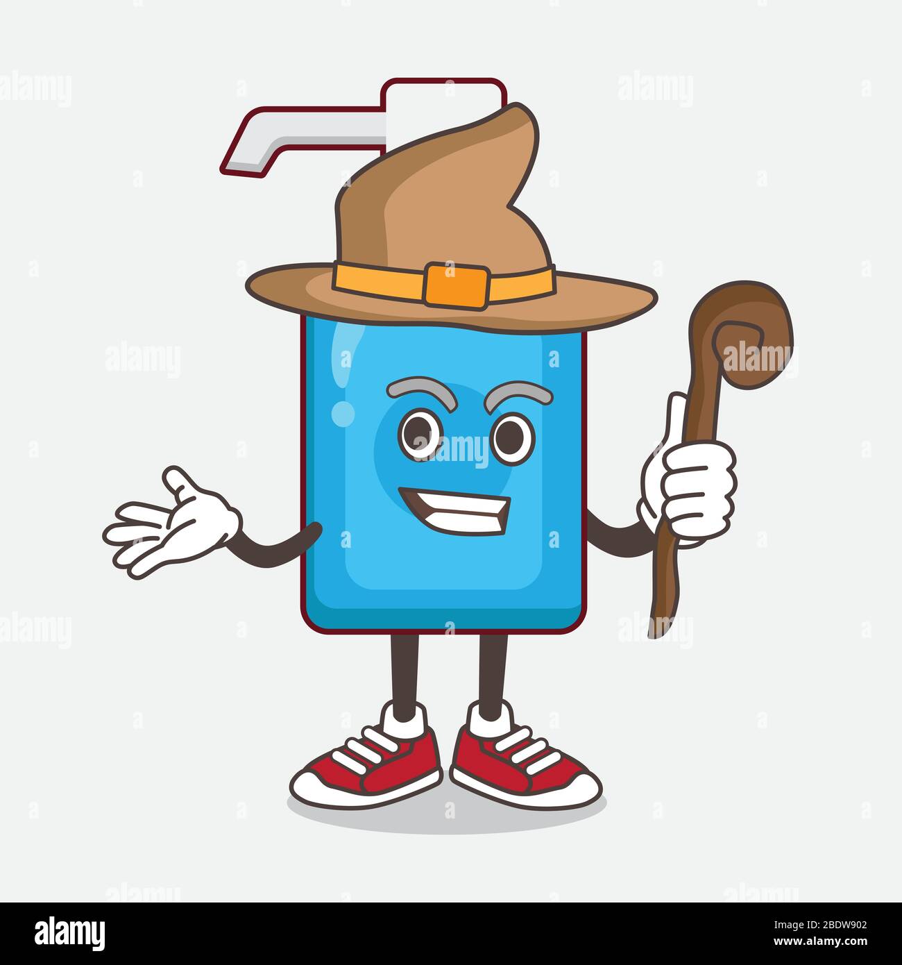 Hand Sanitizer Vector Mascot Illustration Stock Vector Image & Art - Alamy