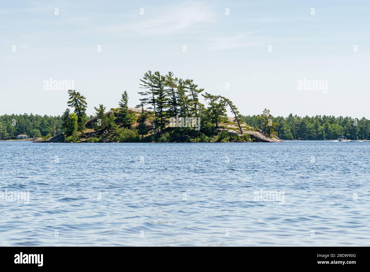 Canadian Cottage country Scene in summer Stock Photo - Alamy