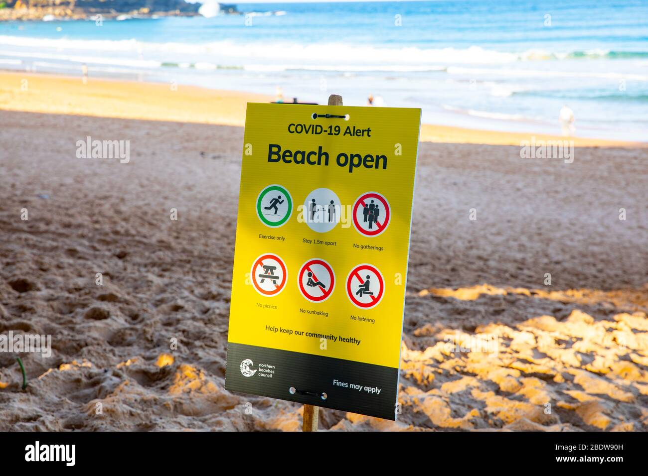 Council keep beach open hi-res stock photography and images - Alamy