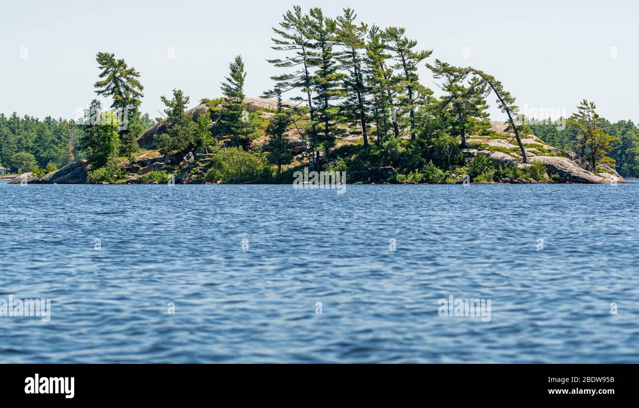 Canadian Cottage country Scene in summer Stock Photo - Alamy