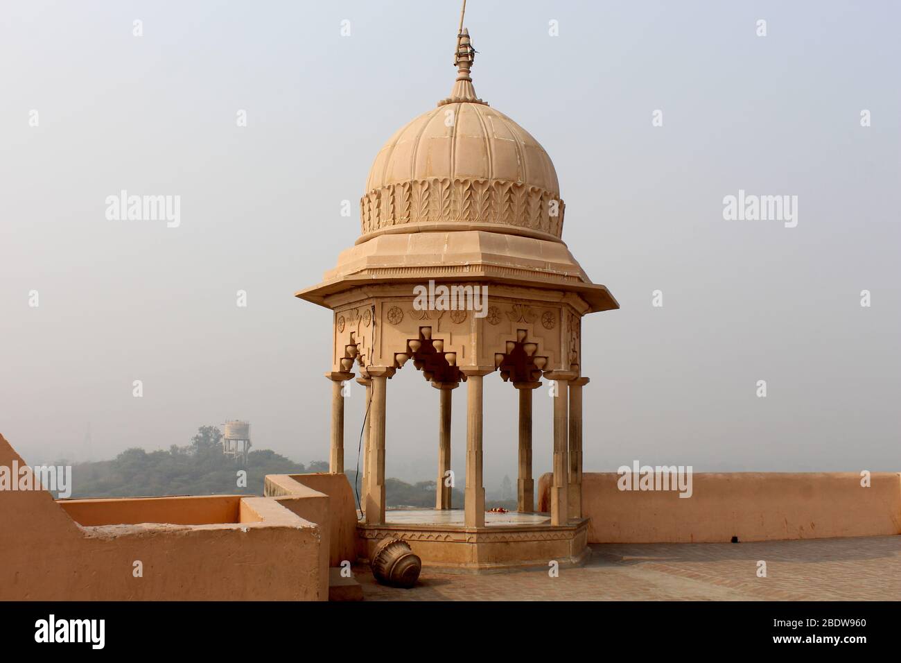 scene for empty tourist place in lock down, The sacred building carved ...