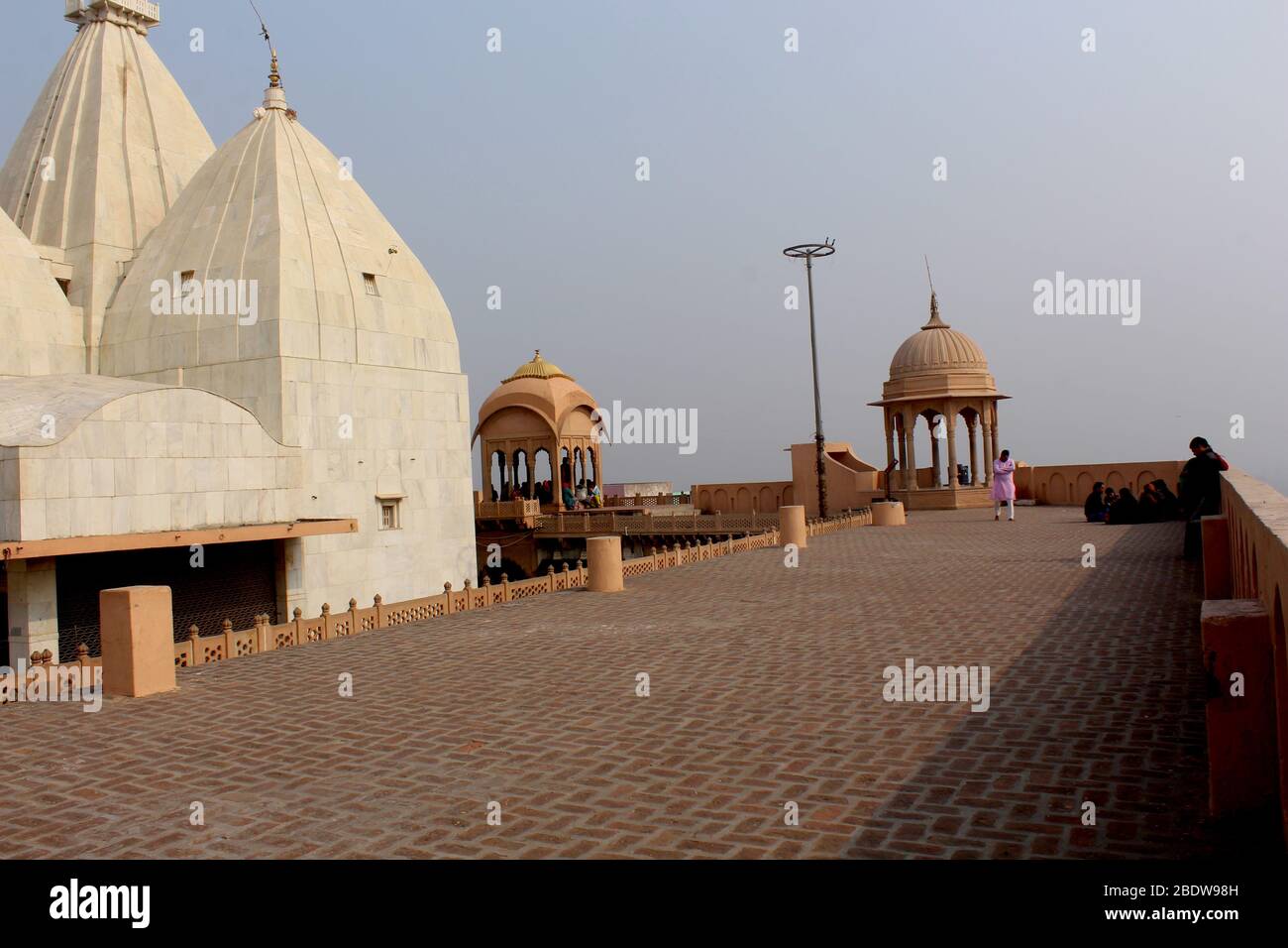 scene for empty tourist place in lock down, The sacred building carved ...