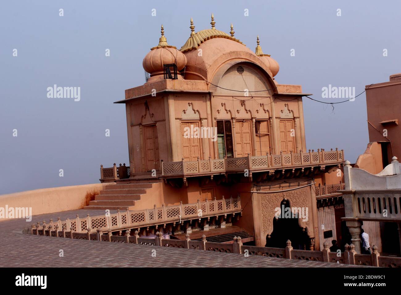 scene for empty tourist place in lock down, The sacred building carved ...