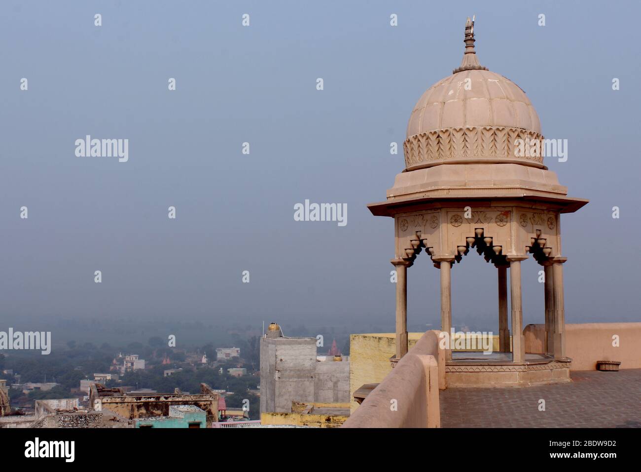 scene for empty tourist place in lock down, The sacred building carved ...