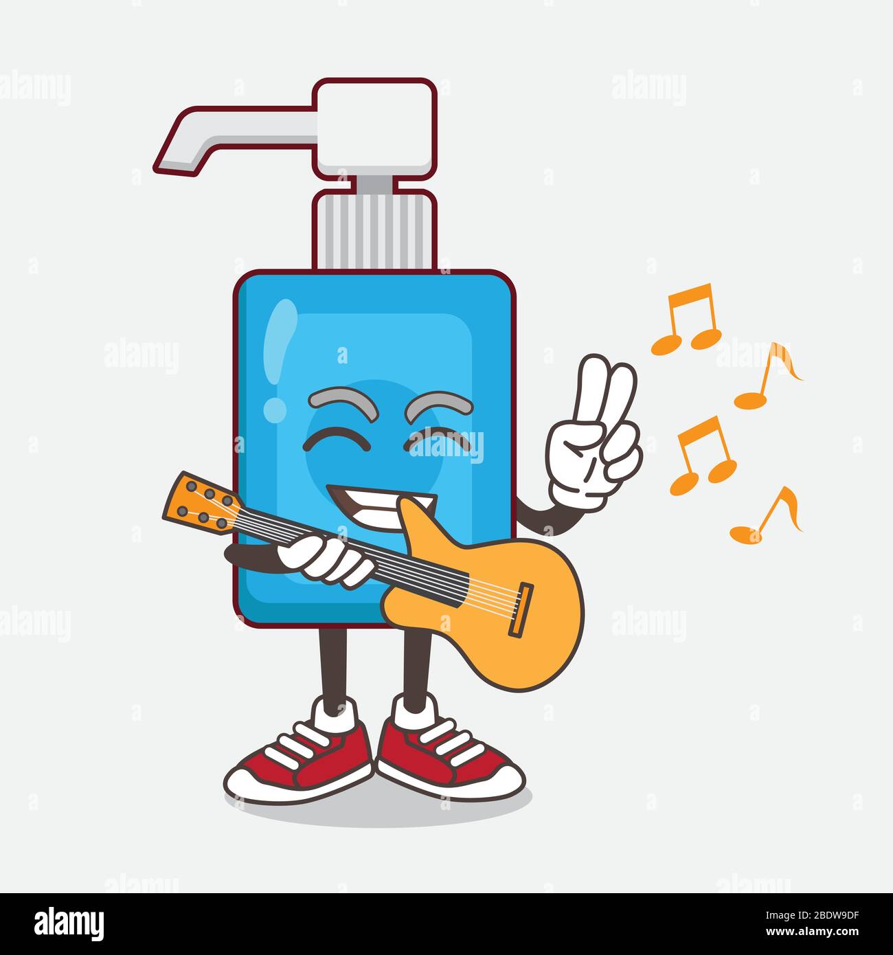 Hand Sanitizer Vector Mascot Illustration Stock Vector Image & Art - Alamy