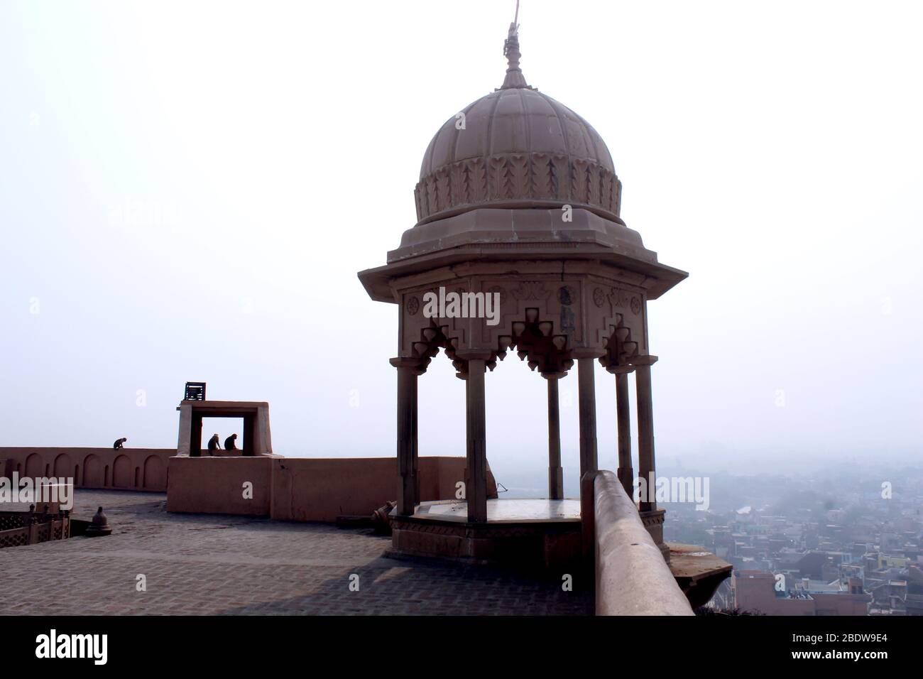 scene for empty tourist place in lock down, The sacred building carved ...