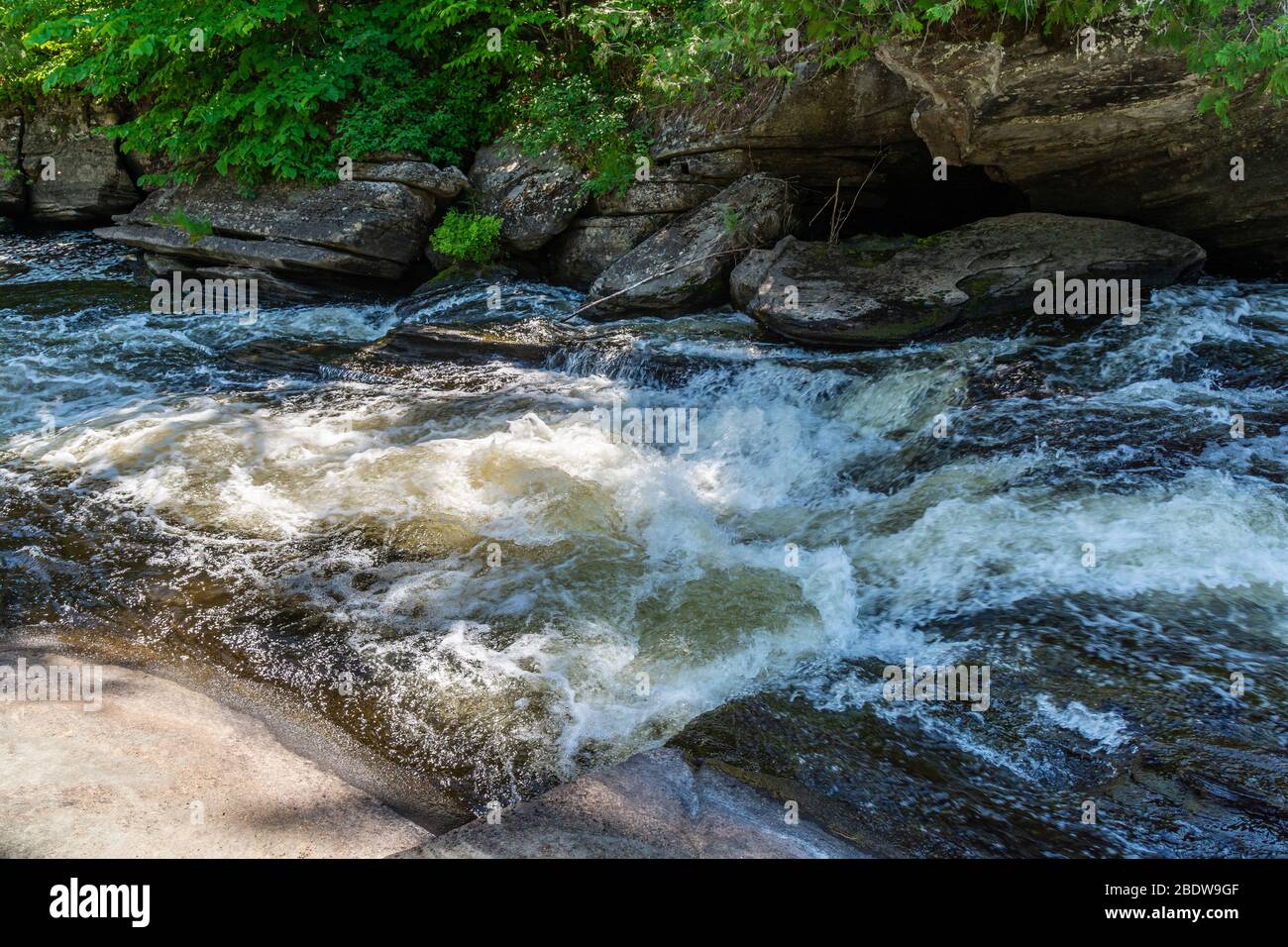 Canadian Cottage country Scene in summer Stock Photo - Alamy