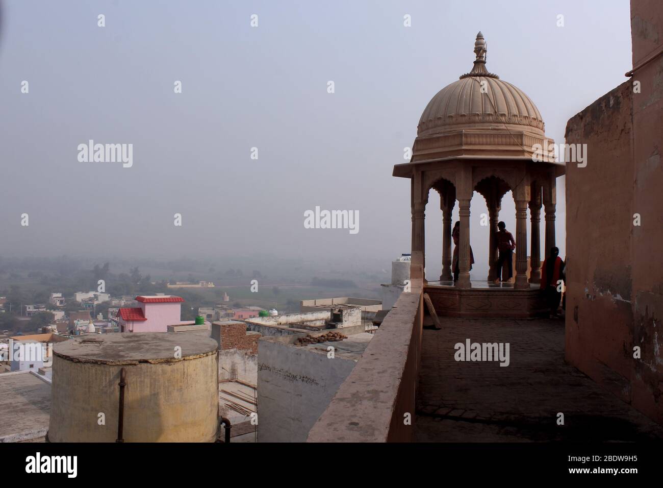 scene for empty tourist place in lock down, The sacred building carved ...