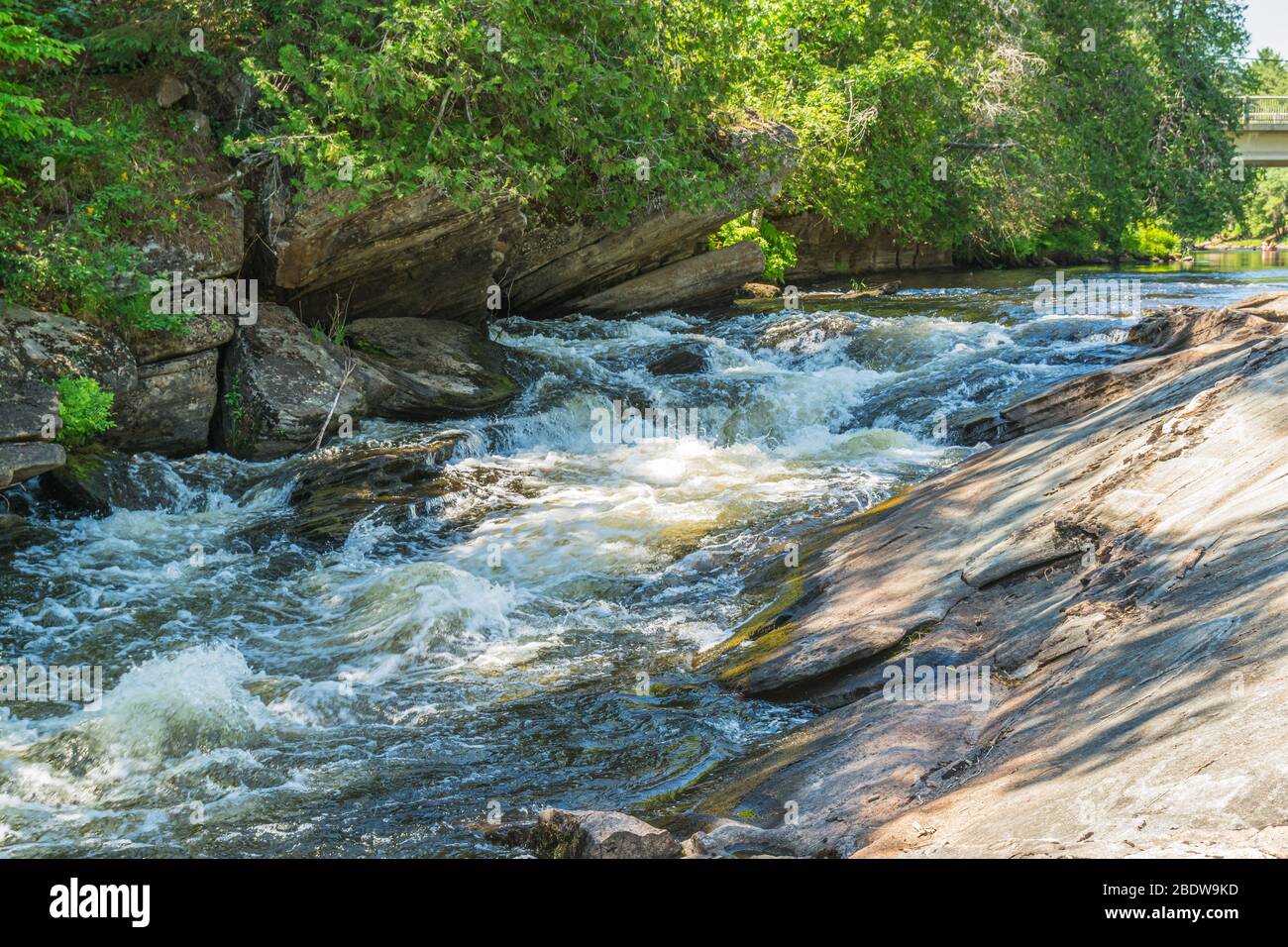 Canadian Cottage country Scene in summer Stock Photo - Alamy