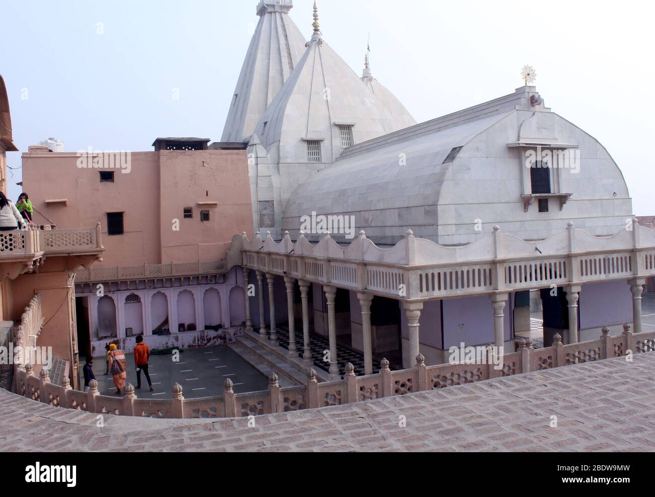 scene for empty tourist place in lock down, The sacred building carved ...