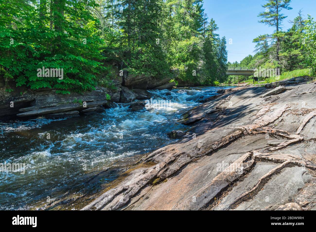Canadian Cottage country Scene in summer Stock Photo - Alamy