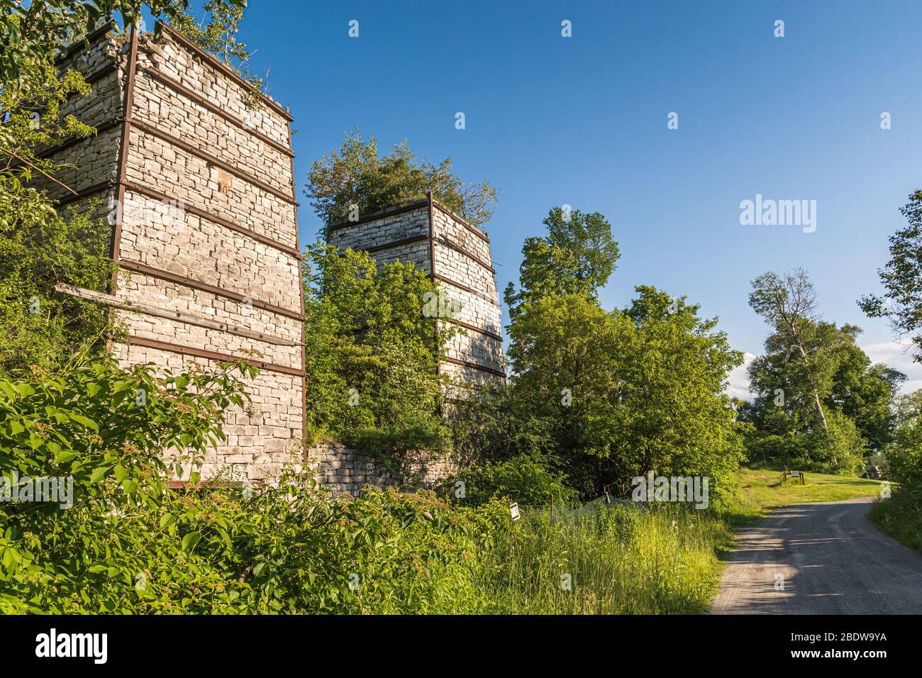 Canadian Cottage country Scene in summer Stock Photo - Alamy