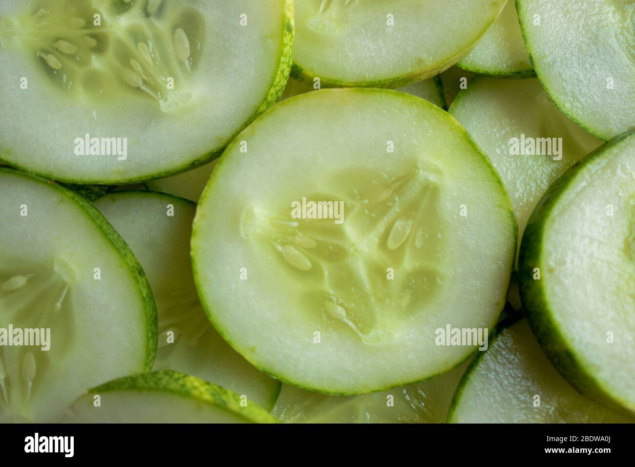 Fresh Cucumber Round Circle Slices As Whole background Texture Stock ...