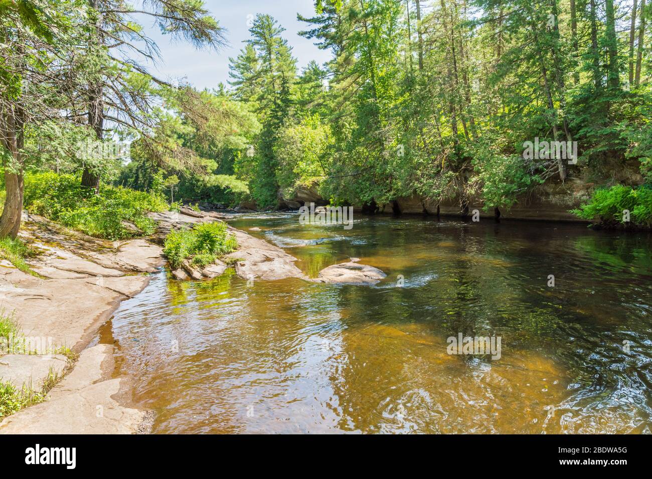 Canadian Cottage country Scene in summer Stock Photo - Alamy