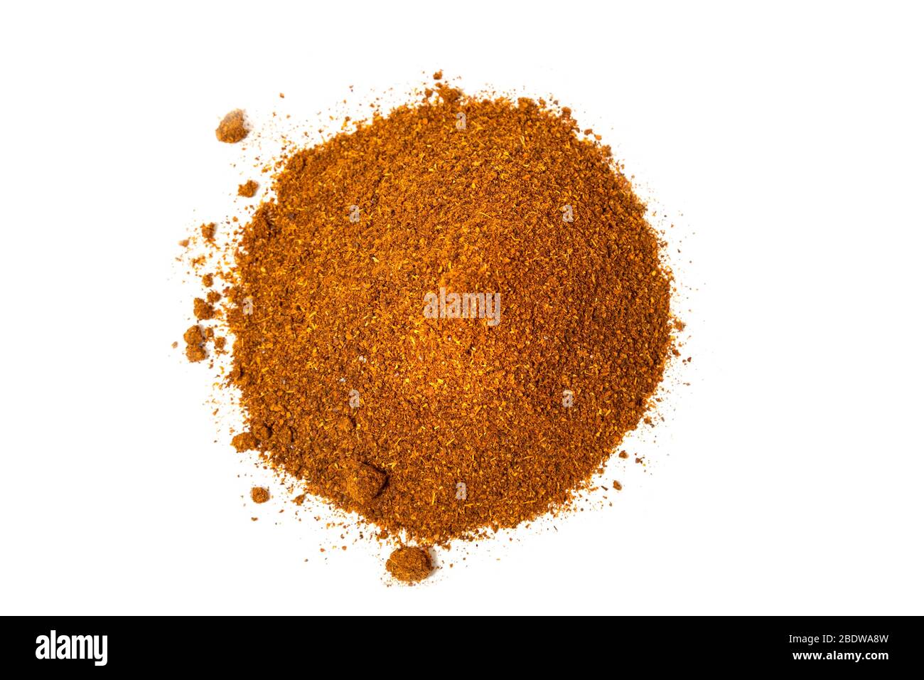 Pile of Fish Masala Powder white background Stock Photo - Alamy