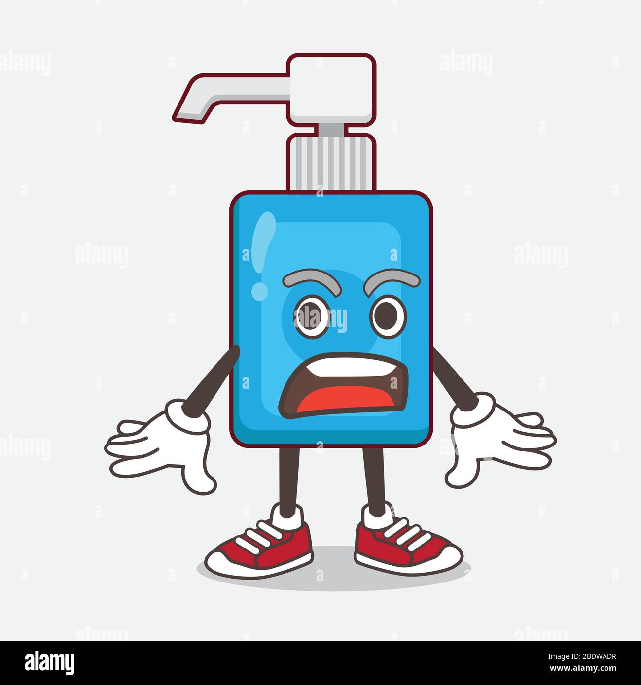 Hand Sanitizer Vector Mascot Illustration Stock Vector Image & Art - Alamy