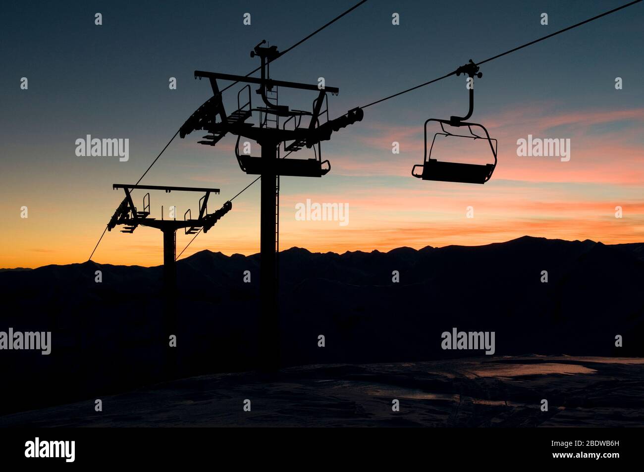 Chairlift Silhouette
