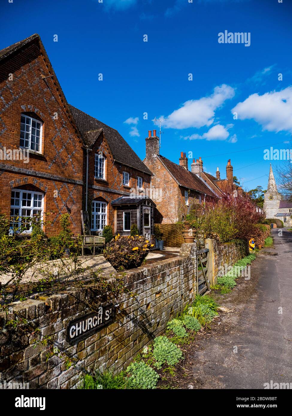Church St, Little Bedwyn, Remote Village, Wiltshire, England, UK, GB ...