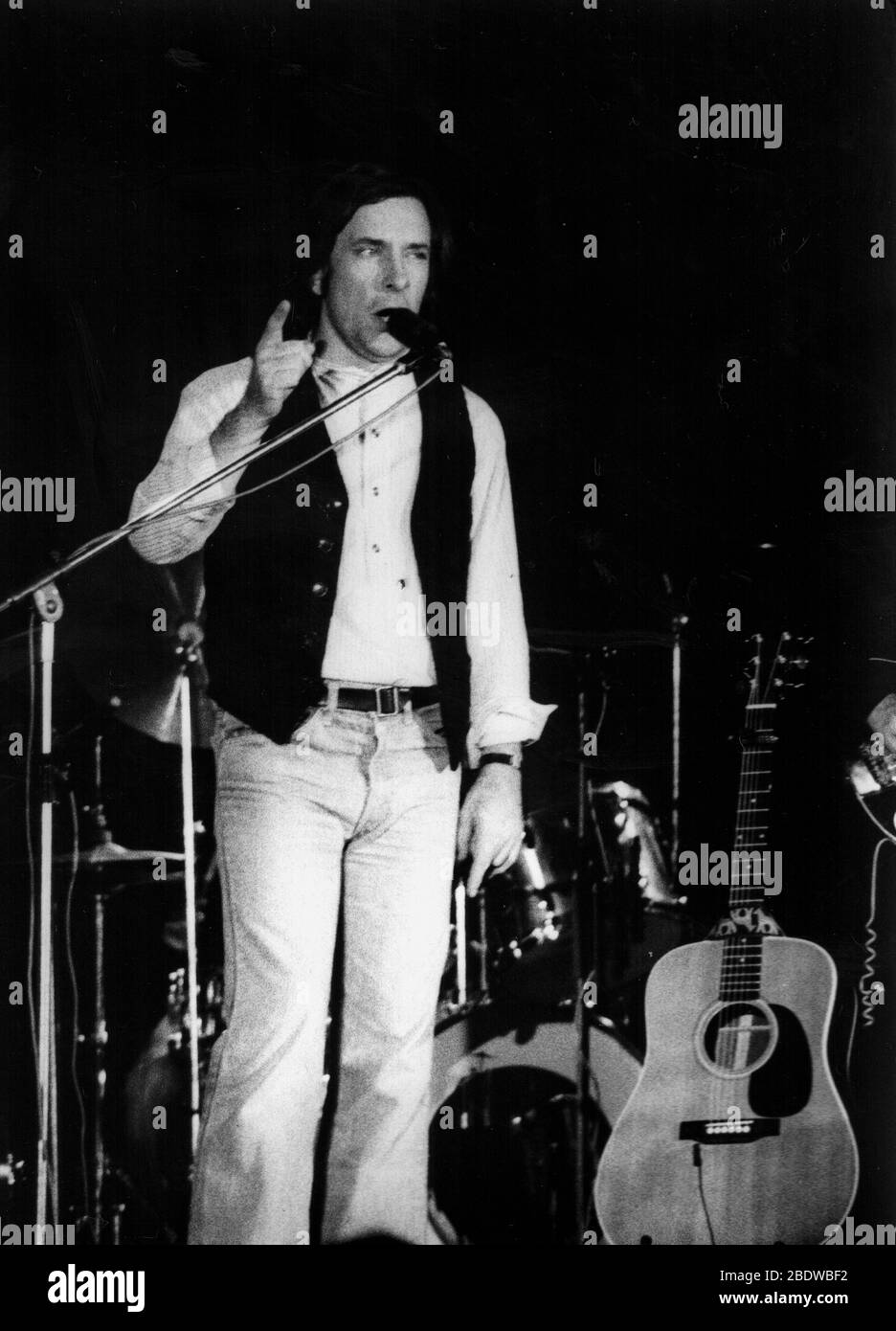 French protest singer François Beranger performs in Lyon, France Stock ...
