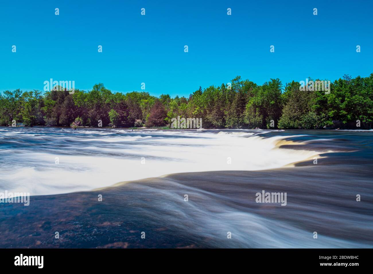 Canadian Cottage country Scene in summer Stock Photo - Alamy