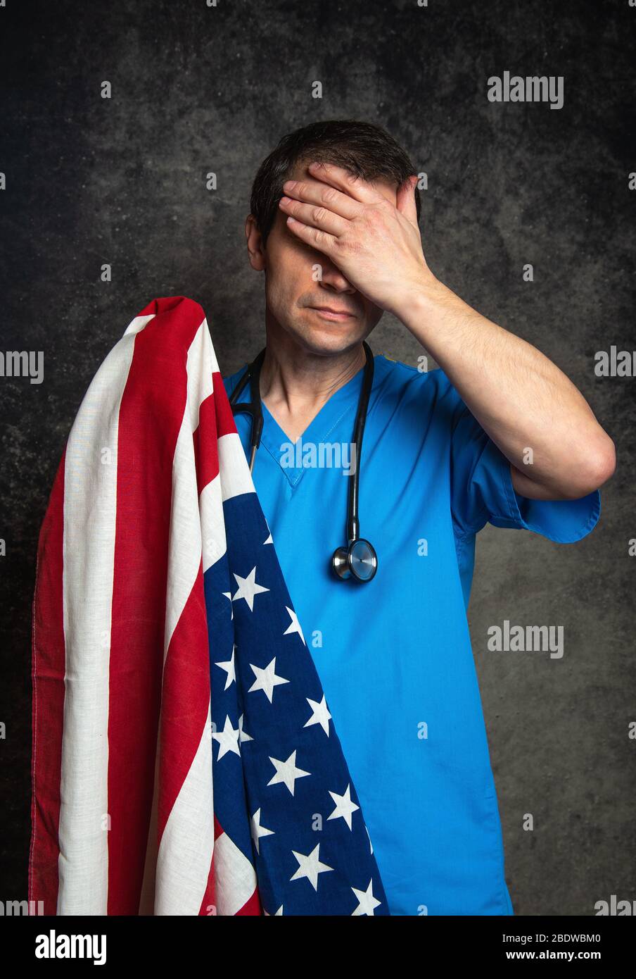 Doctor hand on head hi-res stock photography and images - Alamy
