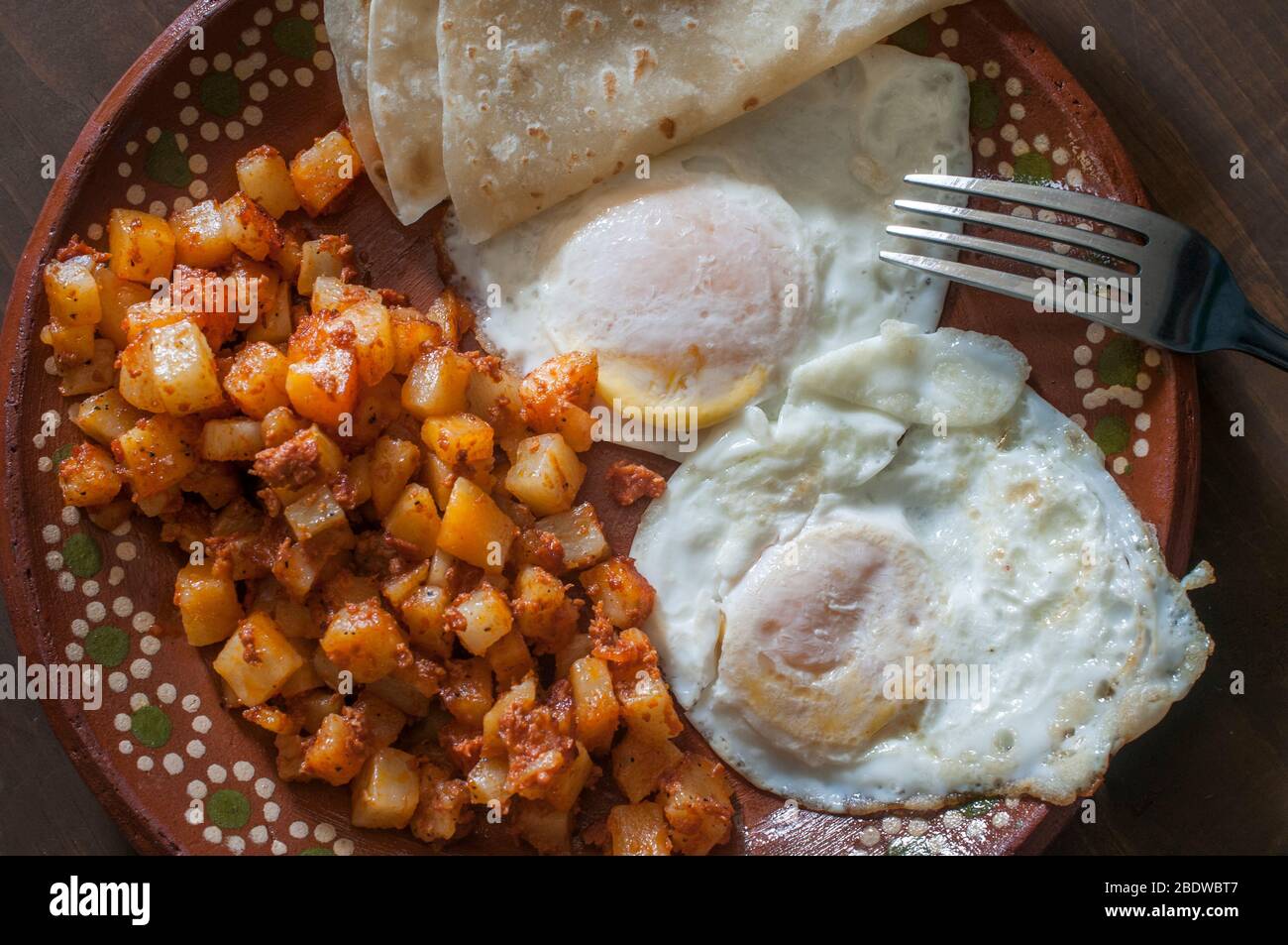 Huevos Estrellados Con Frijoles