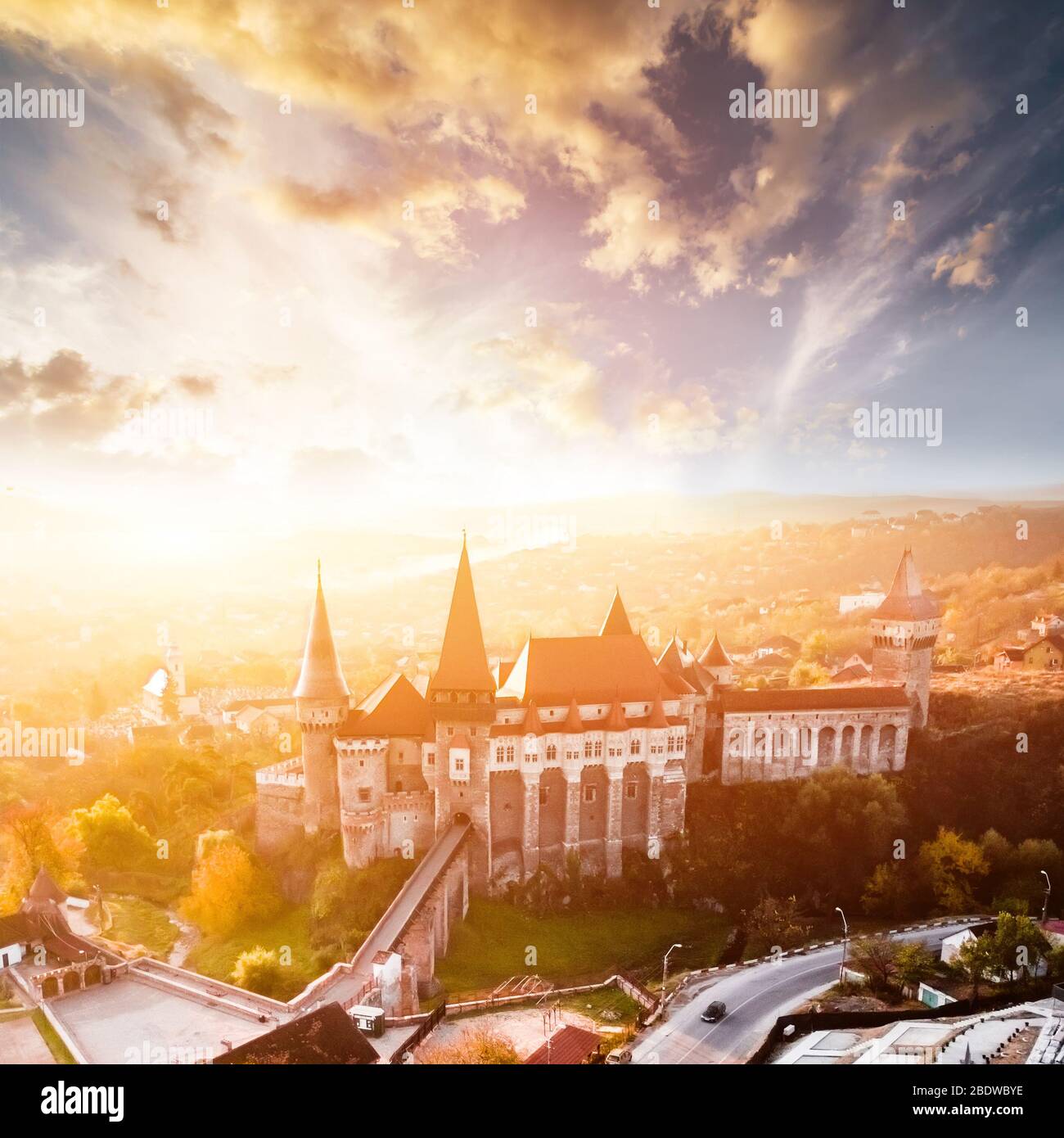 Romania aerial hunedoara hi-res stock photography and images - Alamy