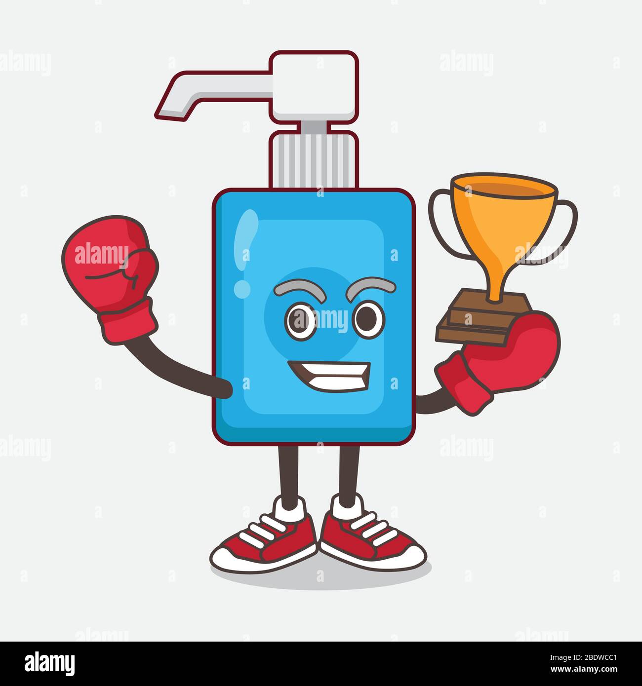 Hand Sanitizer Vector Mascot Illustration Stock Vector Image & Art - Alamy