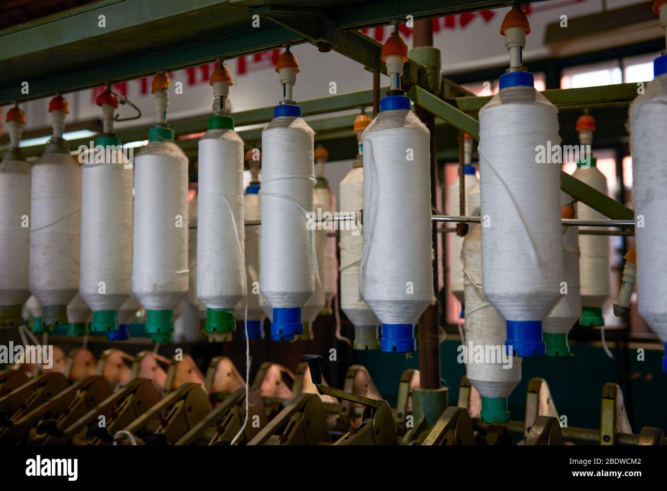 Cotton mills bobbins hi-res stock photography and images - Alamy