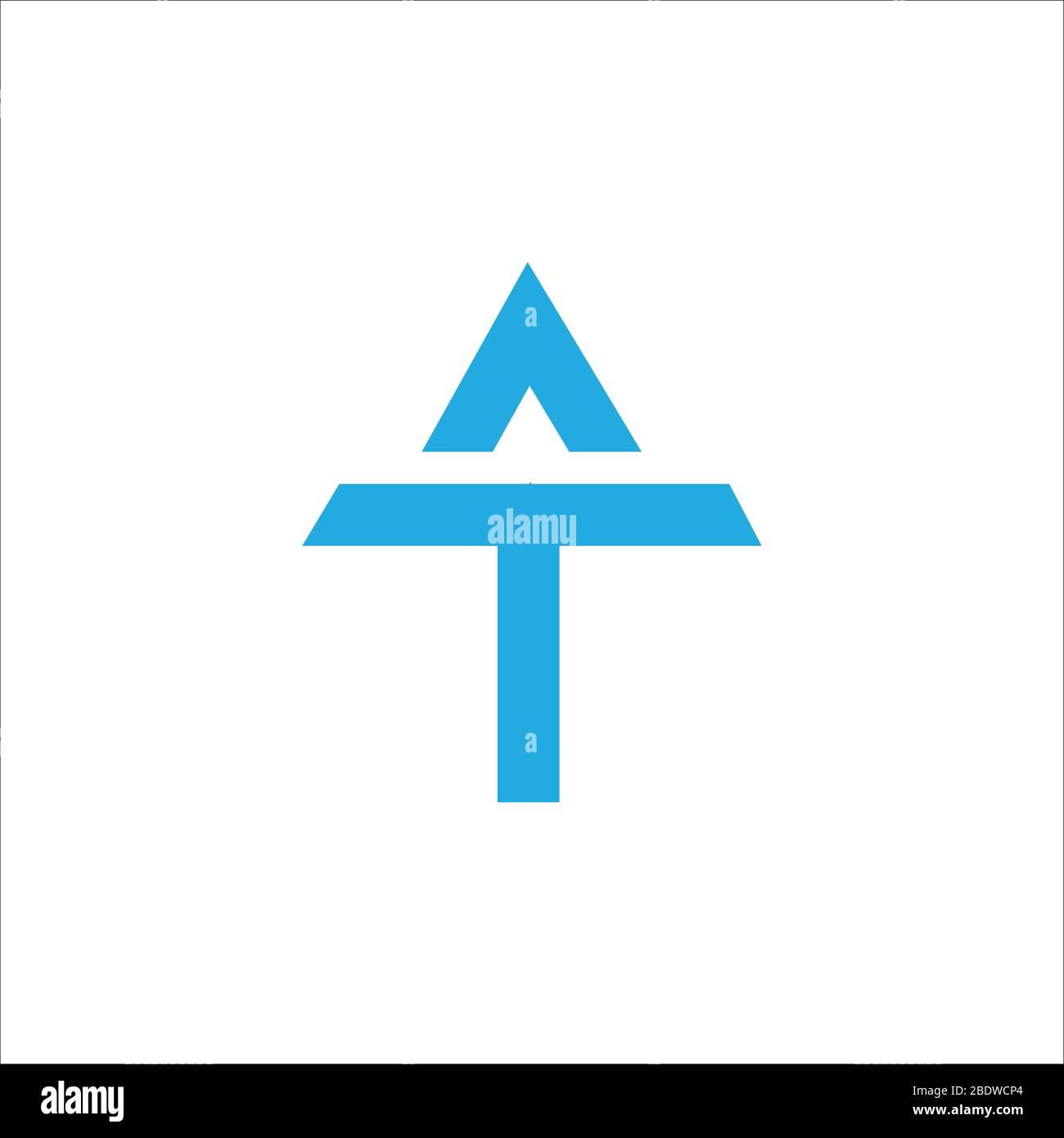 Initial letter ta logo or at logo vector design template Stock Vector ...