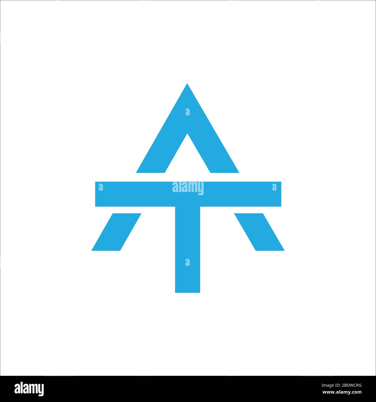 Initial letter ta logo or at logo vector design template Stock Vector ...