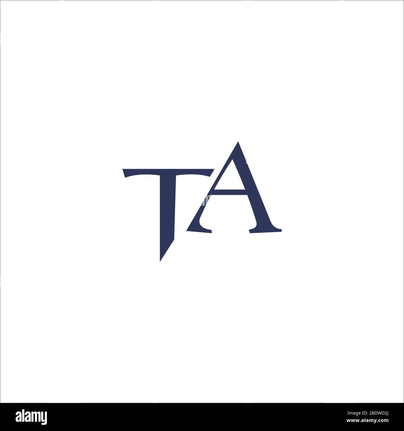 Initial letter ta logo or at logo vector design template Stock Vector ...